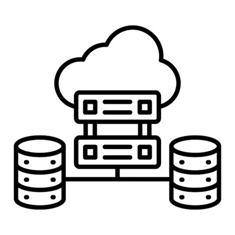 Premium Vector Cloud Server Icon