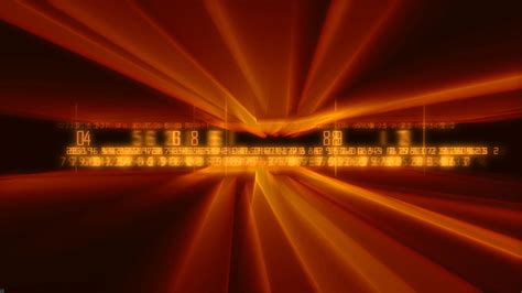 دانلود فوتیج ویدیویی اعداد دیجیتال و رگه های نور طلایی موشن گرافیک