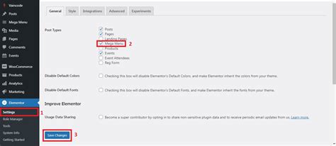 How To Create Mega Menu Documentation Vaincode Event Management