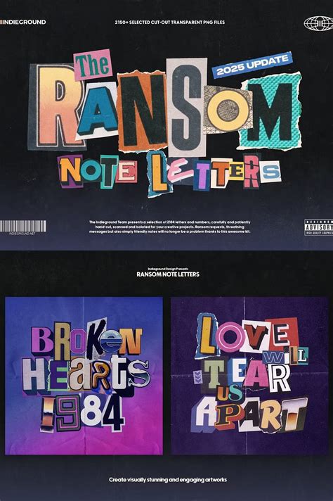 Ransom Note Letters 2025 Update Zupppa Design Resources