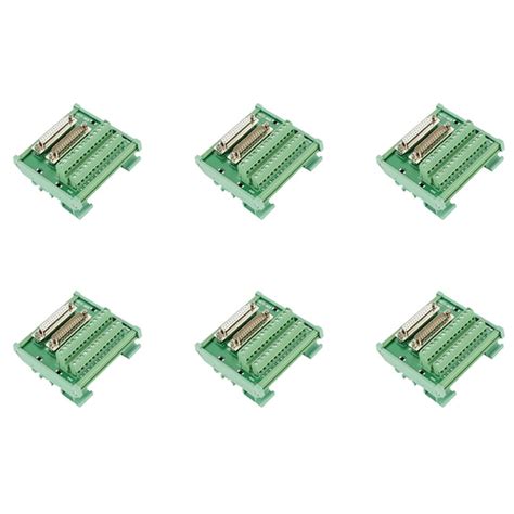 X DB DIN Rail Mount Interface Module Male Female Connector Breakout Board Walmart Com