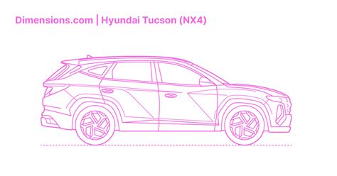 Hyundai Tucson Nx4 Dimensions And Drawings