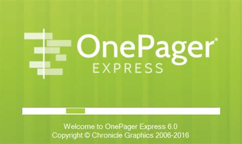 Getting Started With Onepager Express Version 60 Desktop Onepager