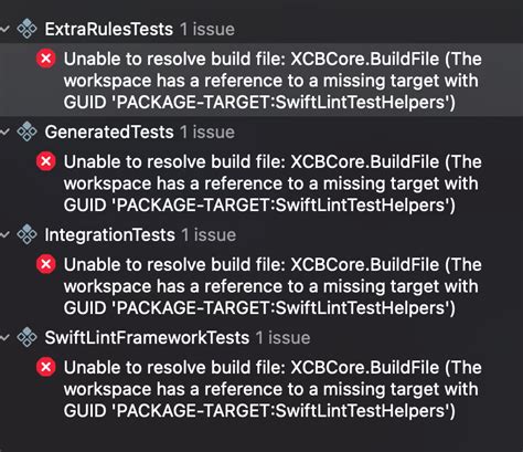 Unable To Run Unit Tests In Xcode On Release 0501 · Issue 4606