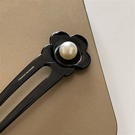 Badu Bg Френска ретро щипка за коса U образна щипка за коса щипки за коса с ацетатни перлени