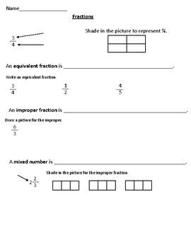 Fraction Notes By Mrs Richardsons Resources TPT