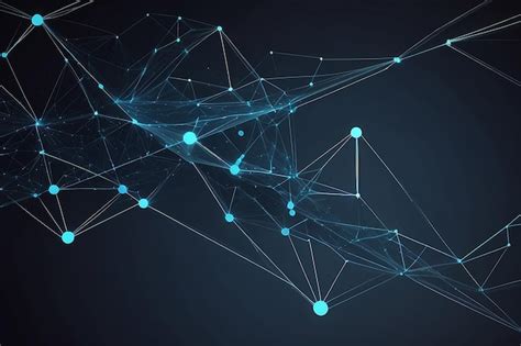 premium photo abstract geometric network technology background