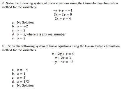 solved apply gauss elimination method to solve the 47 off