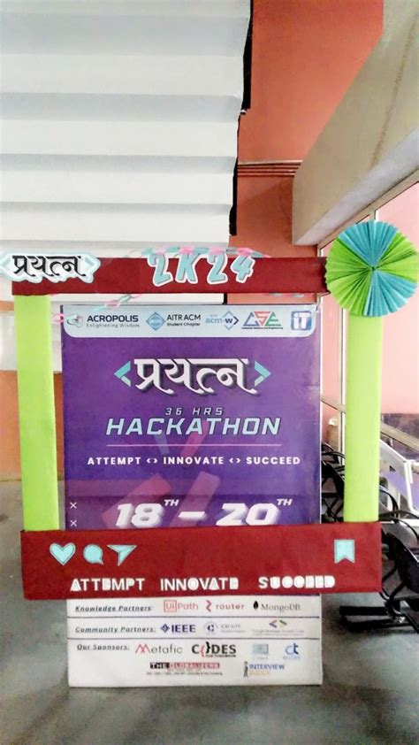 Teamwork Gyanganga Acropolis Aictr Hardware Hackathon 36hour