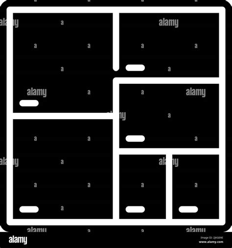 Treemap Chart Icon Black Vector Illustration Stock Vector Image And Art Alamy