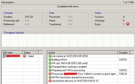 Veeam Backup Error “error Failed To Connect To Guest Agent Errors