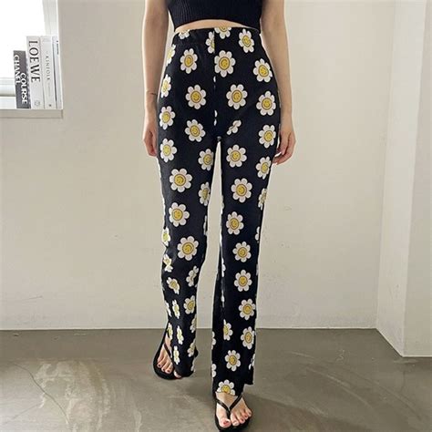 햇님 팬츠그림프린팅골지팬츠골지바지허리밴딩여름바지통바지와이드팬츠아이스팬츠주름팬츠9부편안한바지햇님나염