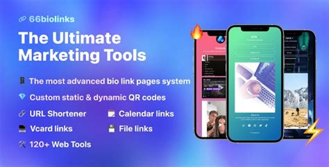66biolinks Gpl Bio Links Url Shortener Qr Codes And Web Tools Saas