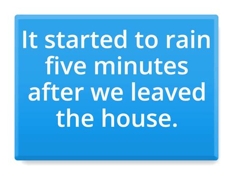 Past Simple Correct The Mistakes Flash Cards