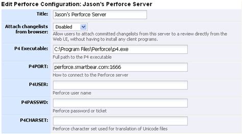 Perforce Integration Collaborator Documentation