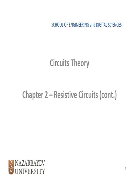 Elce200 Lecture 3 Resistive Circuits Pdf Electrical Network
