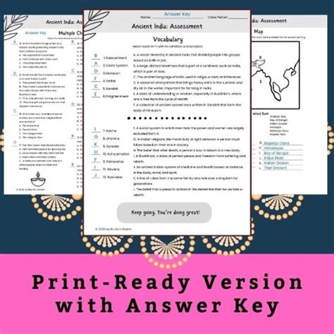 Ancient India Assessment Self Grading Digital And Print Test Tpt