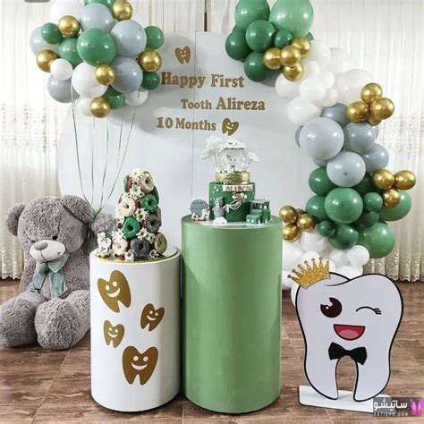 جدید ترین ایدهای تزیین جشن دندونی بادکنک آرایی دندونی ساتیشو