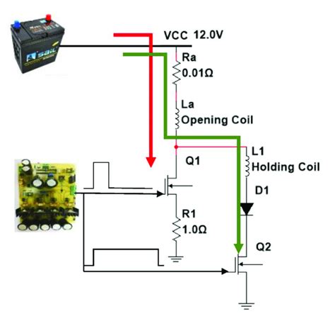 Electrical Driving Circuit Diagram For The Hp Gdi Injector With Three Download Scientific