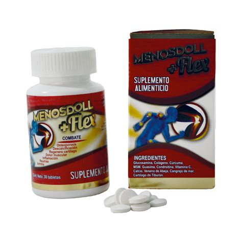 Menos Doll Flex Suplemento Alimenticio 30 Tabletas Bienestar