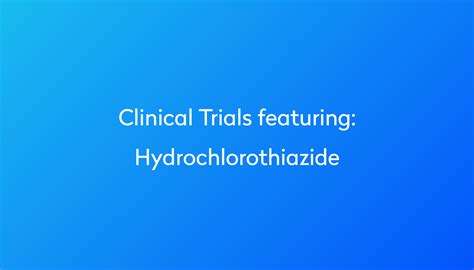 Hydrochlorothiazide Everything You Need To Know Power