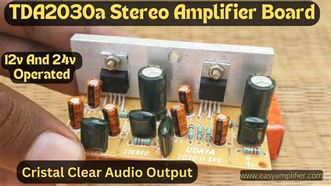Tda2030 Amplifier Circuit 12v And 24v Stereo Amplifier Board For Best Audio Result Amplifier