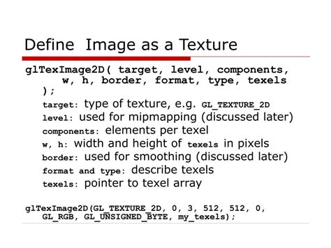 Ppt Texture Mapping Powerpoint Presentation Free Download Id6975208