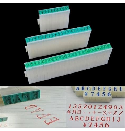 Diy 종이 작업 일기 Ablum 결혼식 편지 알파벳 스탬프 디지털 번호 기호 인감 장 조합 잉크 인쇄 티몬