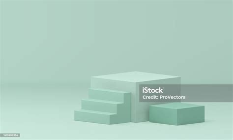 3d 연단 직사각형 상자 계단 등반 녹색 기본 건설 상 경기장 벡터 0명에 대한 스톡 벡터 아트 및 기타 이미지 0명 3