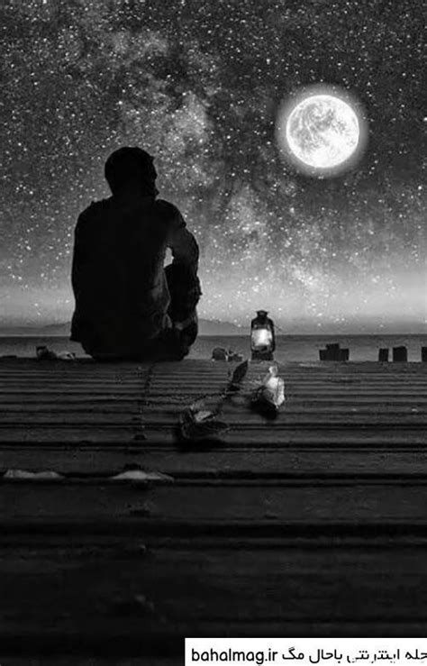 عکس غمگین پسرانه سیاه سفید