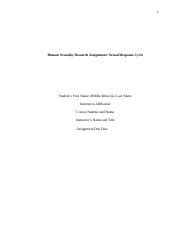 Human Sexuality Research Assignment Docx Human Sexuality Research Assignment Sexual