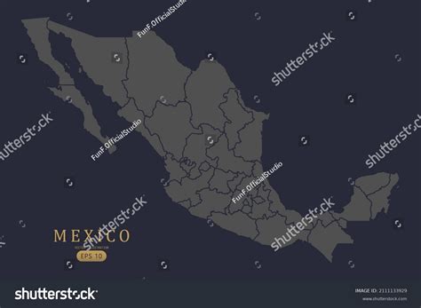 Mexico Map World Map International Vector Stock Vector Royalty Free