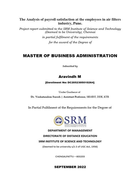 Payroll Analysis Pdf Payroll Job Satisfaction