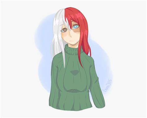 Fan Art Todoroki Shoto Genderbend Hd Png Download Kindpng