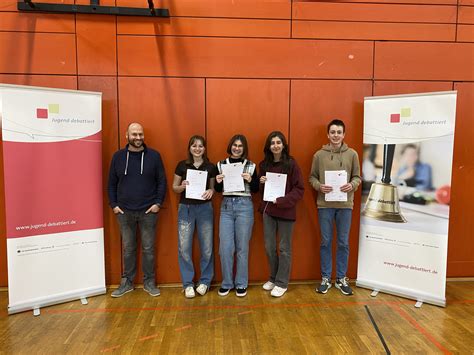 Anna Dittrich And Hannah Viehmann Gewinnen “jugend Debattiert” Gymnasium Der Stadt Hückelhoven