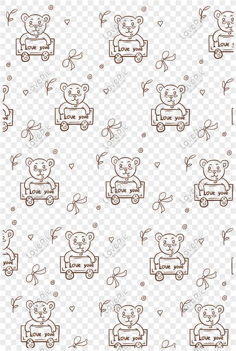 발렌타인 데이 곰 음영 일러스트레이션 Png 일러스트 무료 다운로드 Lovepik
