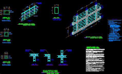 Detail Block Walls Dwg Detail For Autocad • Designs Cad