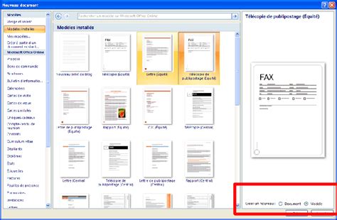 Création d un modèle de document pour Office Word