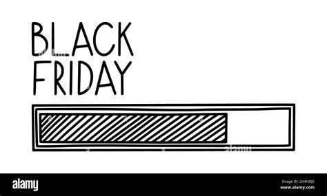 Weekend Loading Bar Infographics Design Element With Status Of Sale Start Hand Drawn Vector