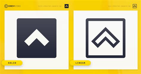 Chevron Square Up Icon · Linear · Coreui Icons · Svg Javascript
