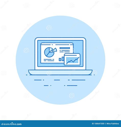 Seo Monitoring Icon Trendy Modern Flat Linear Vector Seo Monitoring Icon On White Background
