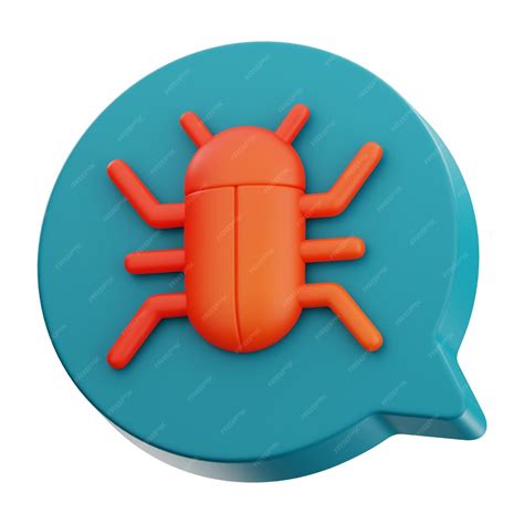 Premium Photo Premium Cyber Debug Icon 3d Rendering On Isolated Background