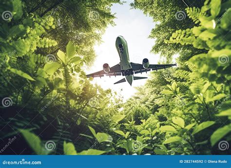 Ai Generative Sustainable Aviation Concept Stock Illustration Illustration Of Sunset Fare