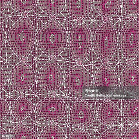 점선과 원이 있는 추상적인 기하학적 배경 장식 체크 무늬 매끄러운 패턴 점선 최면 패턴 복잡한 대칭 장식 아라빅 양식에 대한 스톡 벡터 아트 및 기타 이미지 Istock