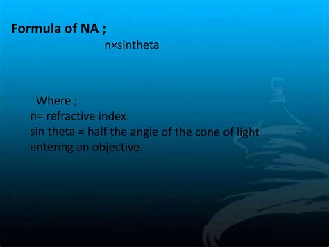 numerical aperture and limits of resolution of microscope pptx