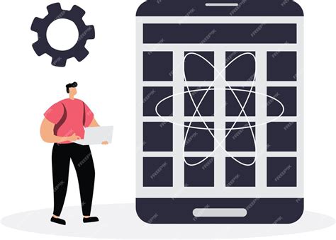 Premium Vector React Programing Computation Computer Computing Data