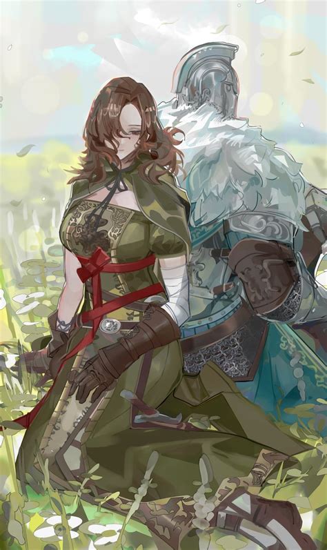 Bearer Of The Curse And Emerald Herald Dark Souls And 1 More Drawn By