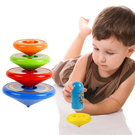 Xiying Stacking Gyroscope Toy Set Rotating Overlapping Toys 5 Gyroscopes 1 Transmitter