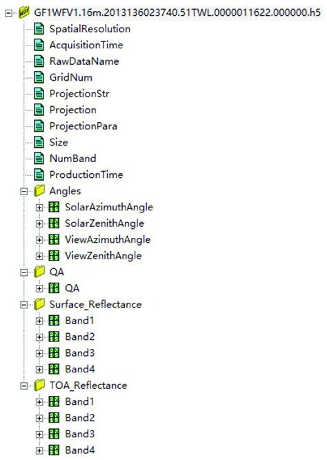 The Structure Of A Typical Gf1 Wfv Ard Hdf File Download Scientific Diagram