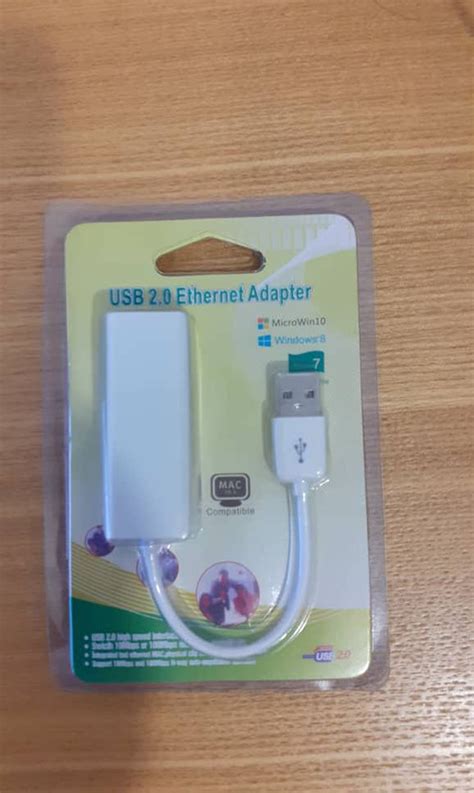 Ethernet Adapter Computers Tech Parts Accessories Cables Adaptors On Carousell